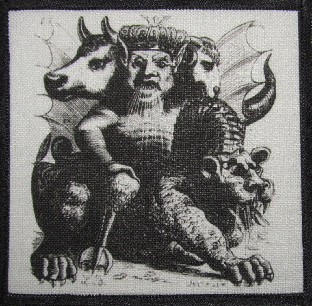 Printed Sew on Patch - Dictionairre Infernal - ASMODAEUS - Demonology ...