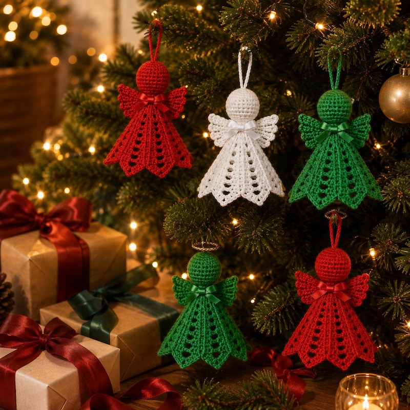 Red Green Ornaments - Etsy