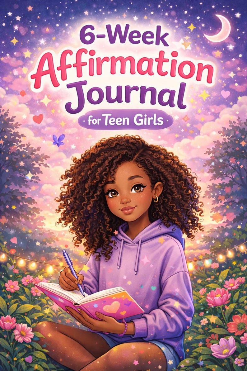 Affirmation Journal for Young Girls - Etsy