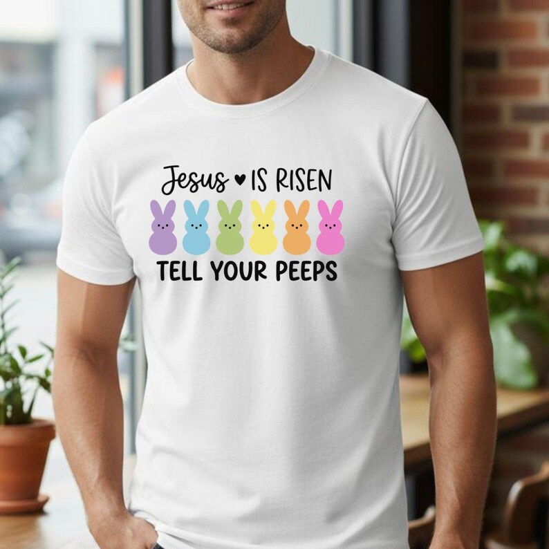 Jesus is Risen Tell Your Peeps Svg Png,easter Bunny,easter Jesus Kid ...
