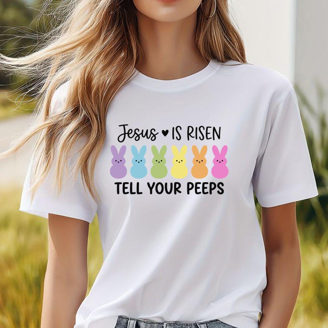 Jesus is Risen Tell Your Peeps Svg Png,easter Bunny,easter Jesus Kid ...