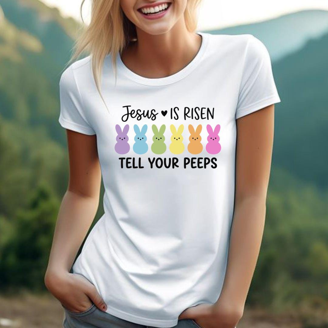 Jesus is Risen Tell Your Peeps Svg Png,easter Bunny,easter Jesus Kid ...