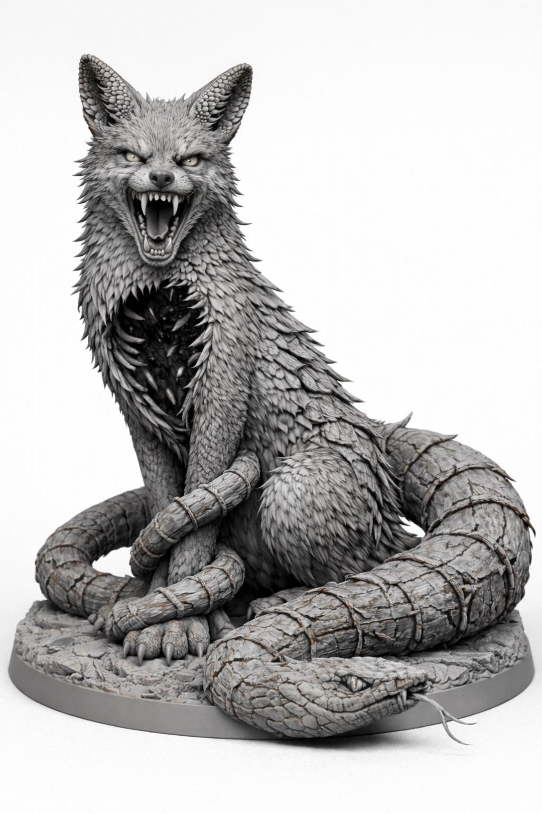 3D Print Creepy Fox/serpent STL File - Etsy