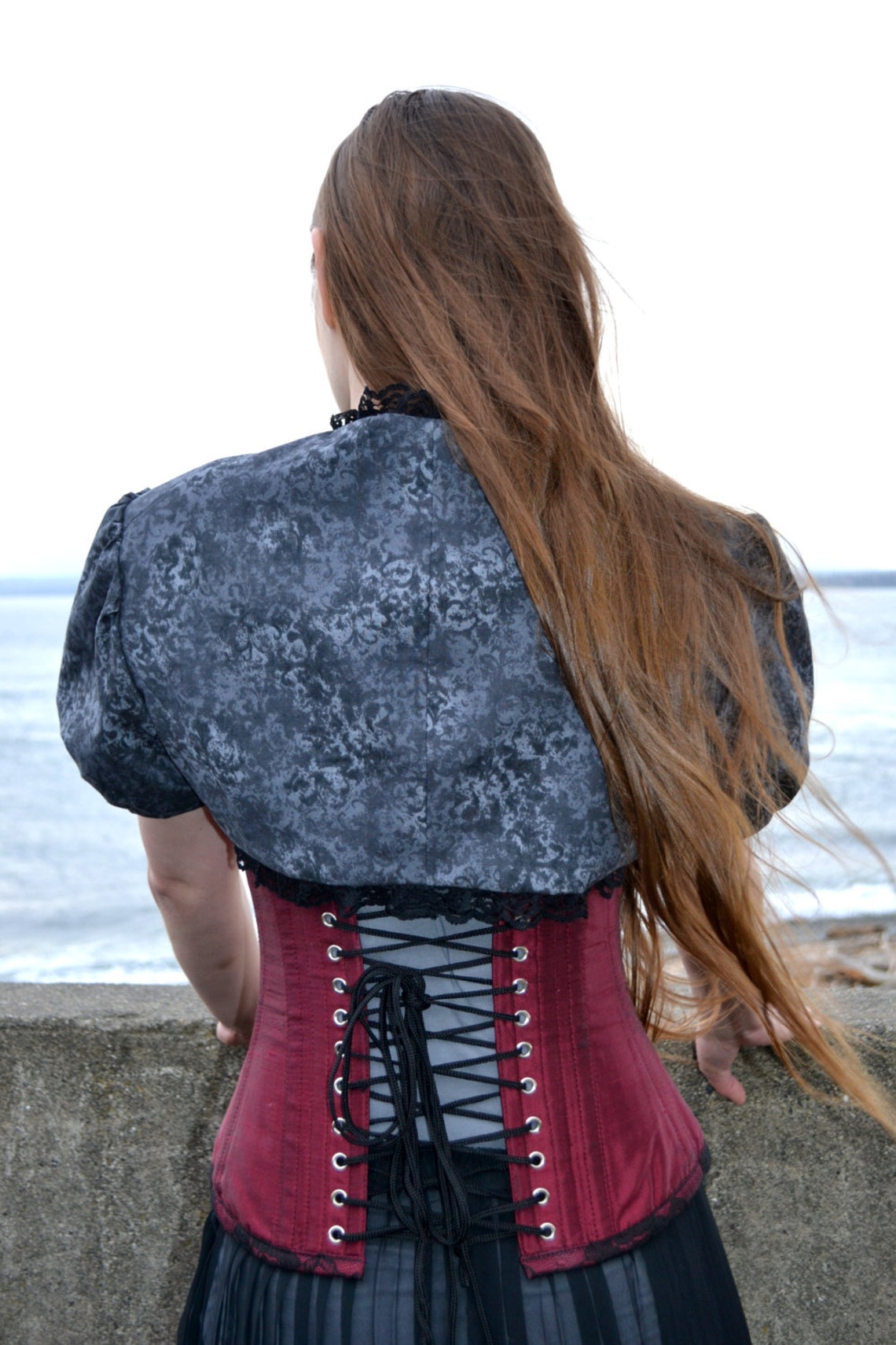 Gothic Steampunk Puffed Sleeve Shrug Bolero Jacket - Etsy