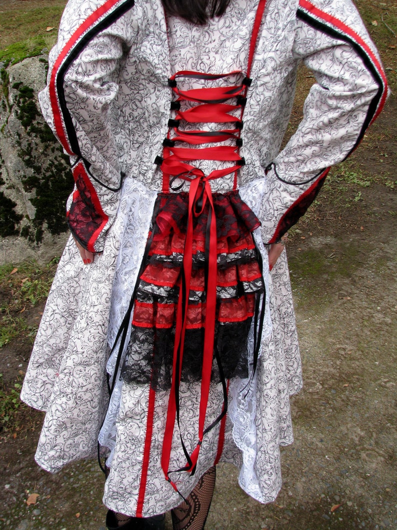 Neo Victorian Red Queen Coat Steampunk Circus - Etsy