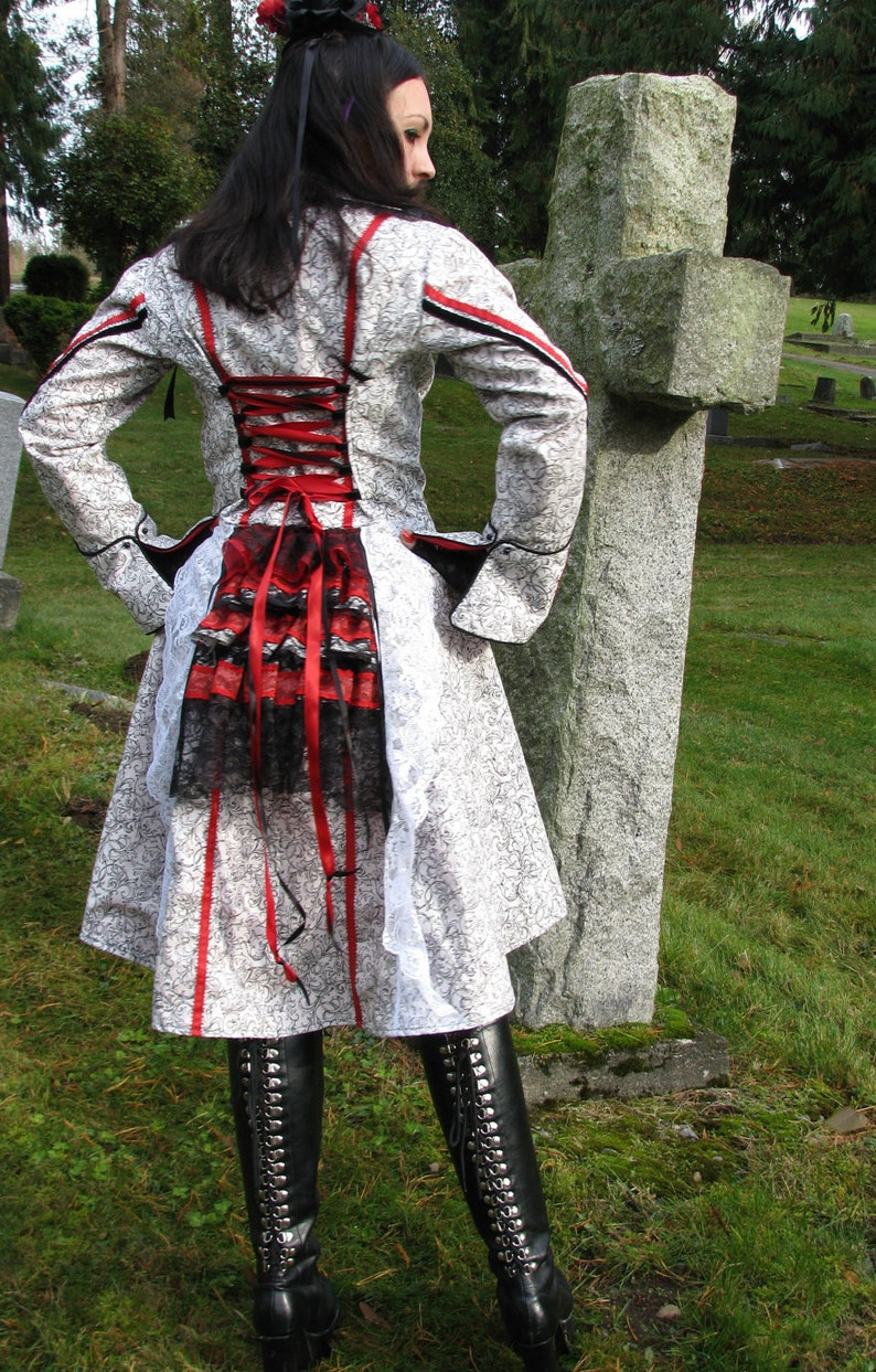 Neo Victorian Red Queen Coat Steampunk Circus - Etsy