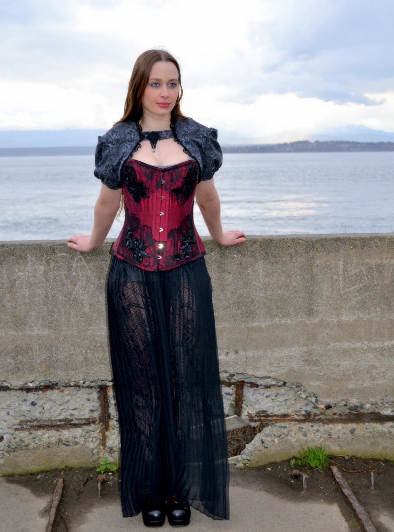 Gothic Steampunk Puffed Sleeve Shrug Bolero Jacket - Etsy