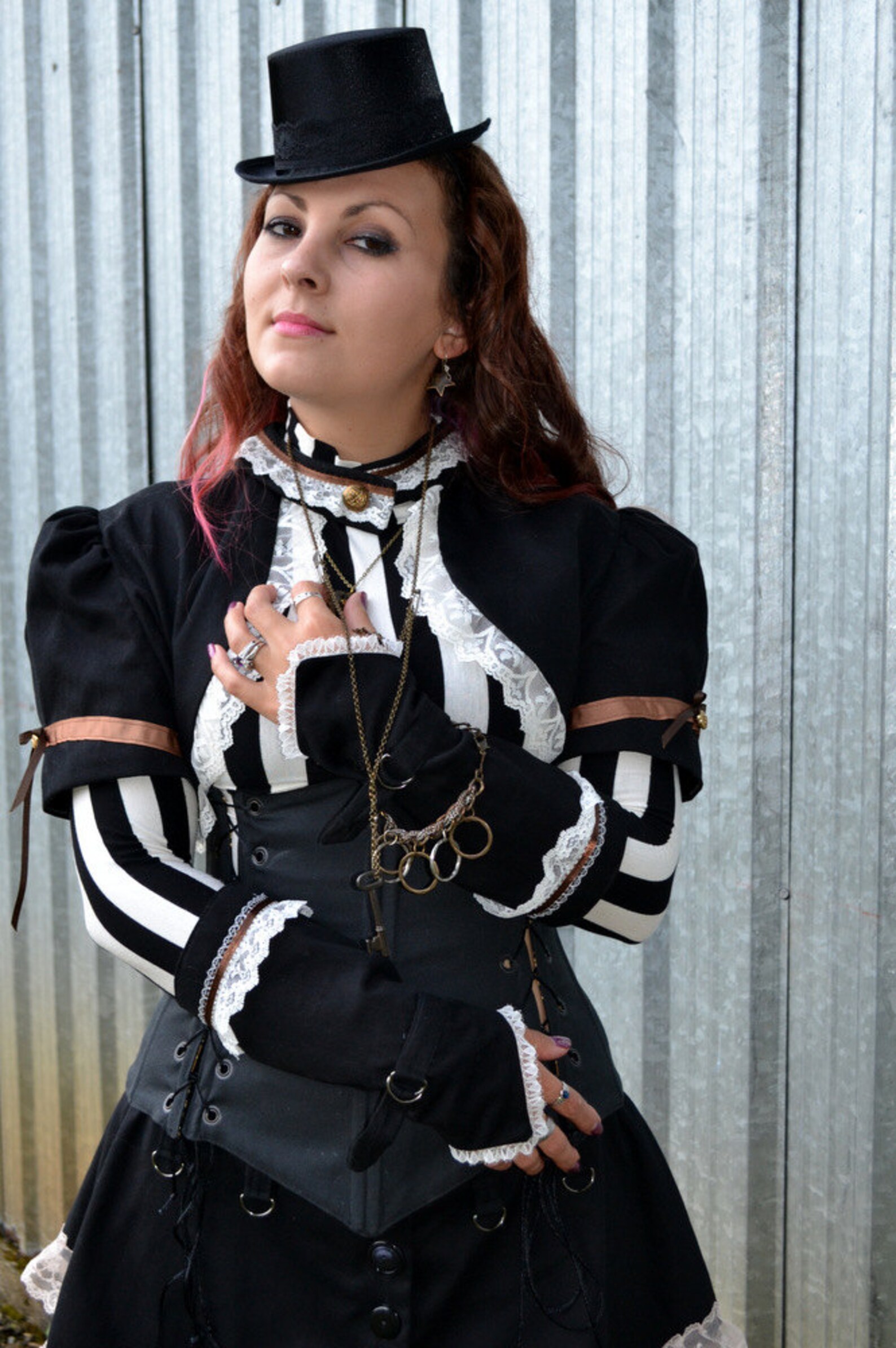 Steampunk Outfit, 3 Piece,skirt, Shrug and Sleeves - Etsy