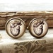 Anatomical Heart Cufflinks - Antique Anatomy Print Cuff Links in Bronze ...
