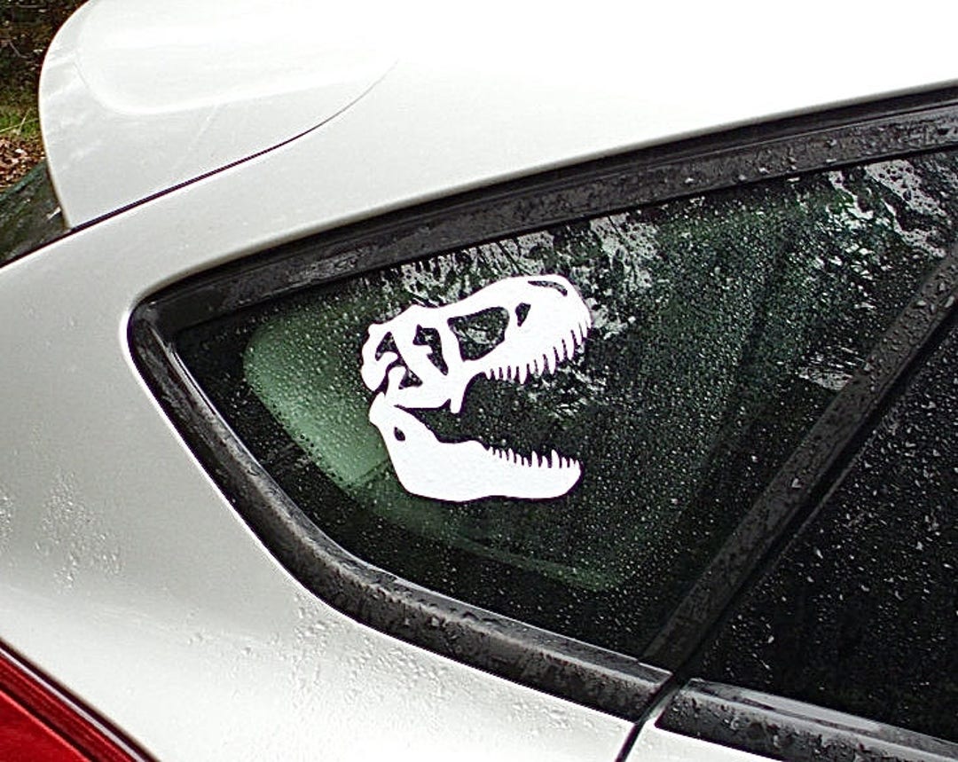 T Rex Sticker - Vinyl Sticker for Computer or Car - Dinosaur Bumper ...