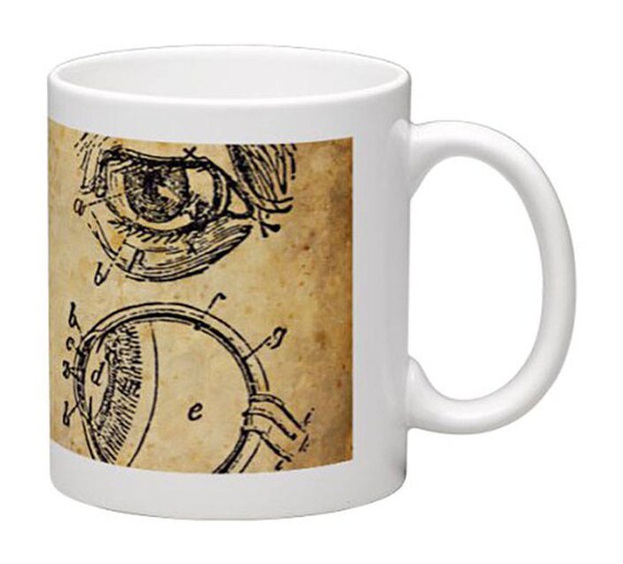 Anatomical Eye Coffee Mug Anatomy Kitchen Anatomy Face | Etsy