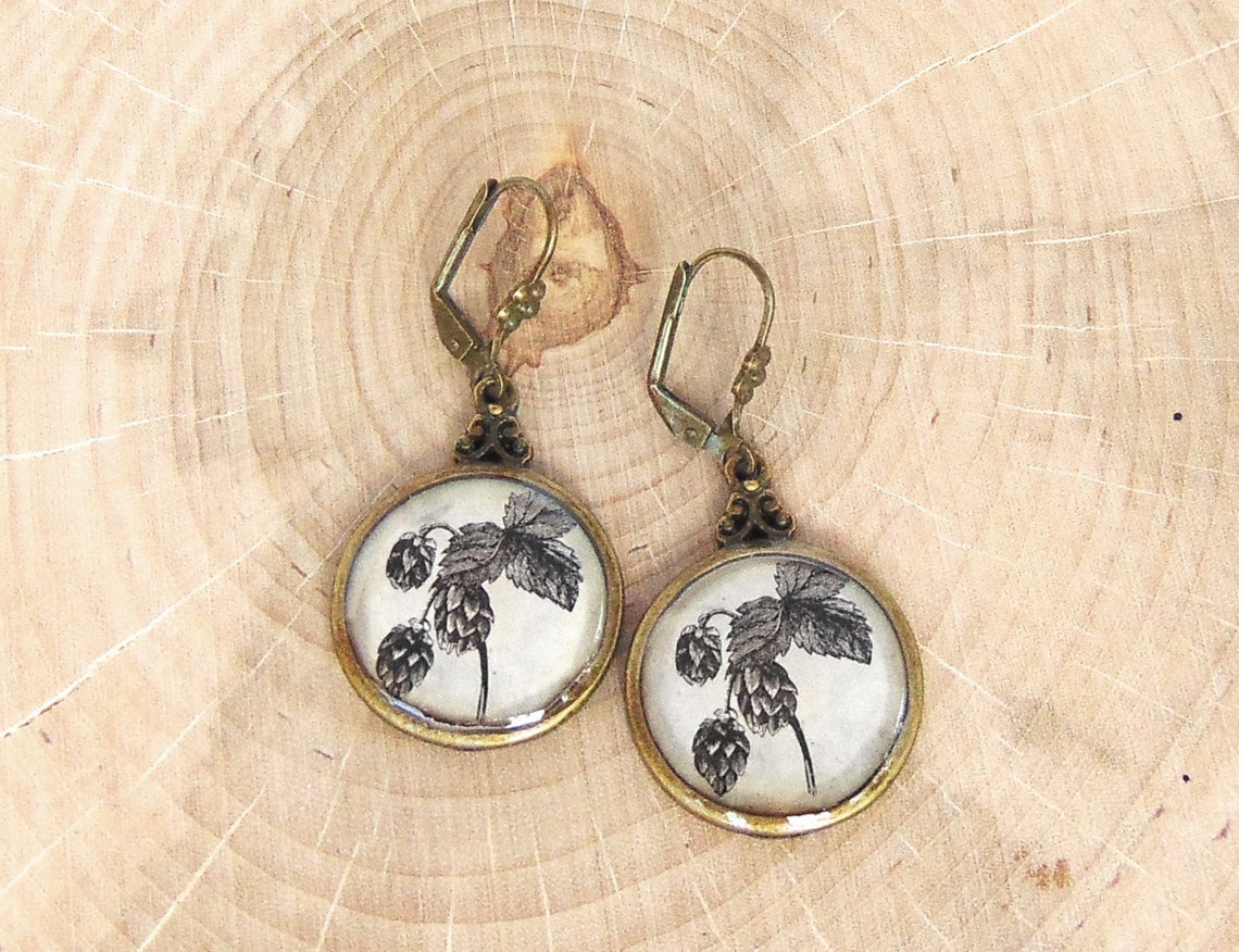 Beer Hops Earrings Beer Earrings Home Brew Craft Beer - Etsy