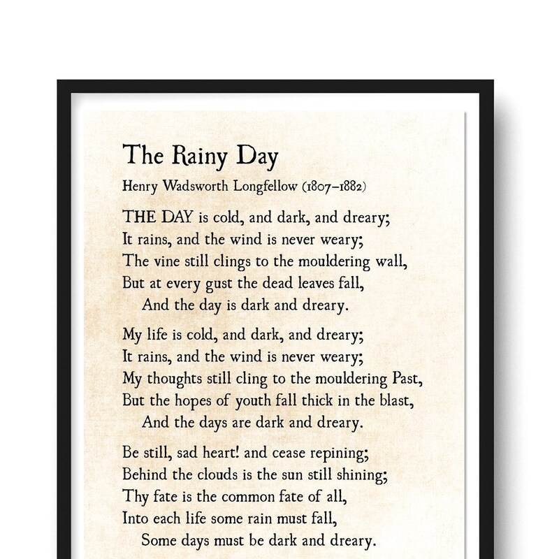 Rainy Day Quote - Etsy