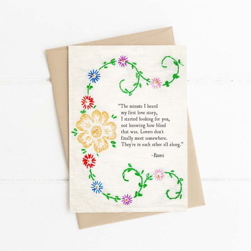 Rumi Love Quote Card - Etsy