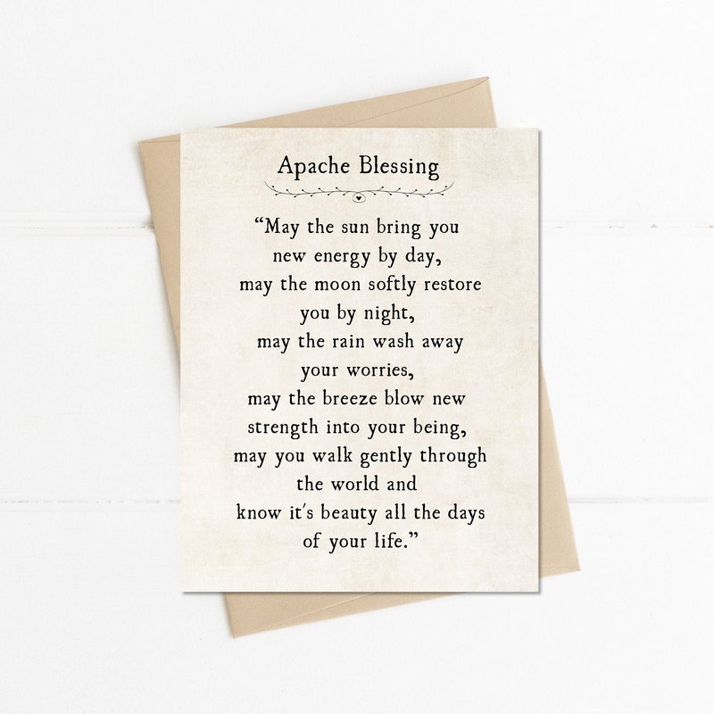 Apache Blessing - Etsy