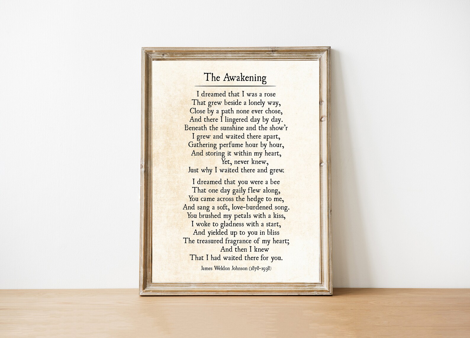The Awakening Poem Print I Dreamed That I Was a Rose James - Etsy