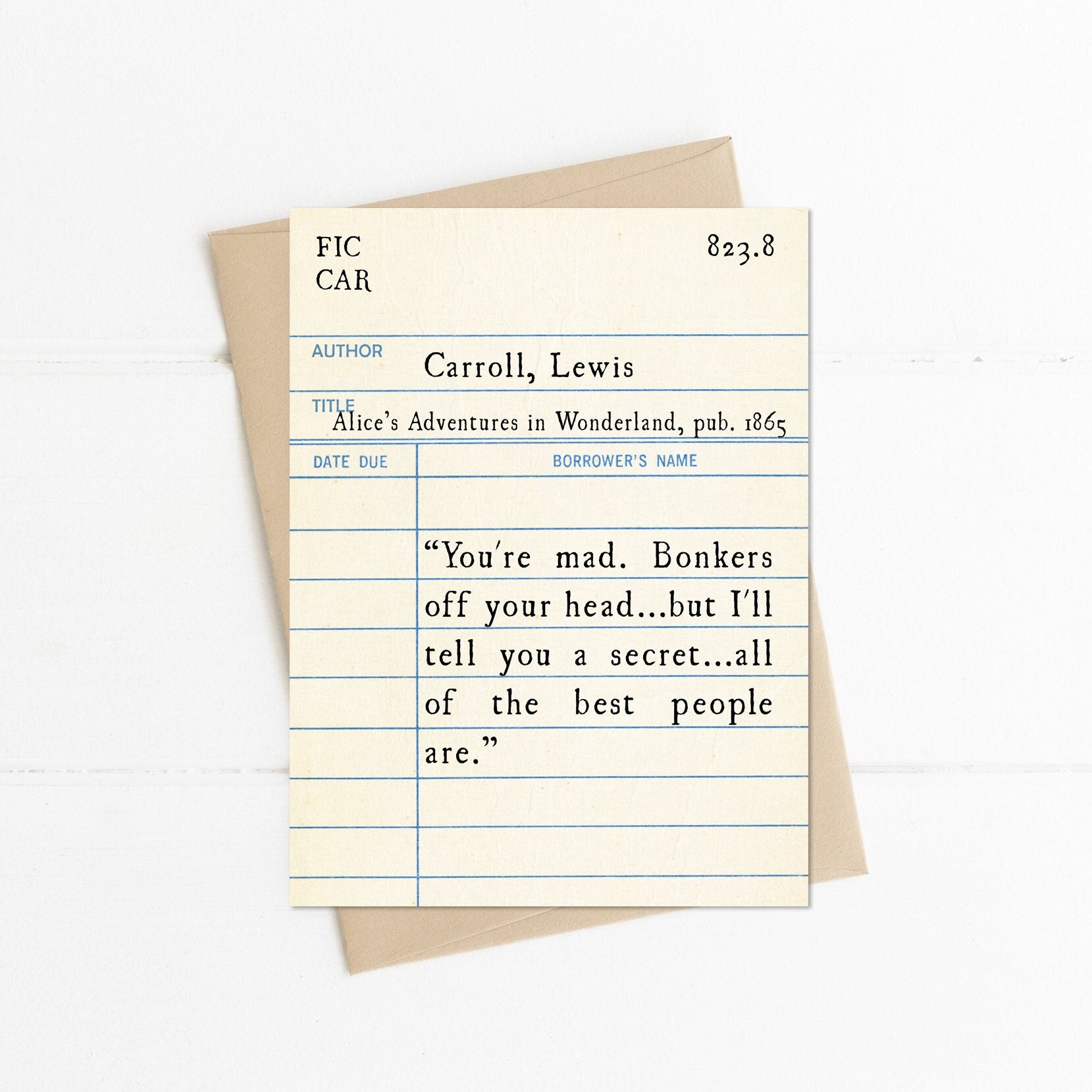 Alice in Wonderland Quote, You're Mad Bonkers, Lewis Carroll, Adventure ...