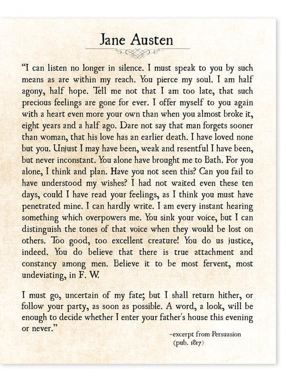 Persuasion Jane Austen Quotes