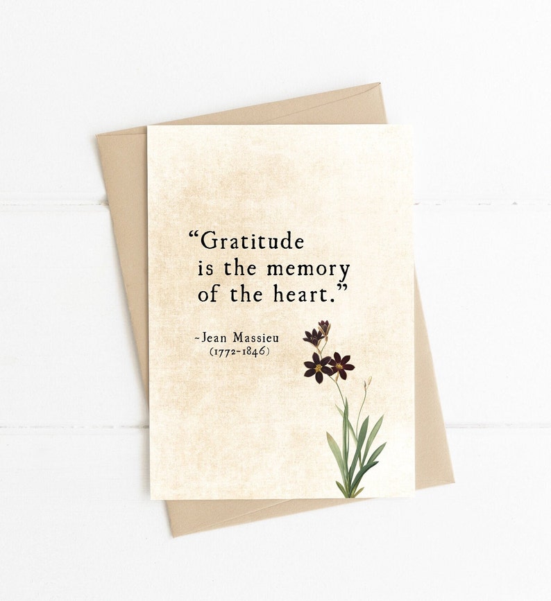 Gratitude Greeting Card, Thank You Card, Friendship Kindness Card, Best ...
