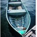Vertical Teal Boat Photography Print Green Blue Rowboat Dory - Etsy