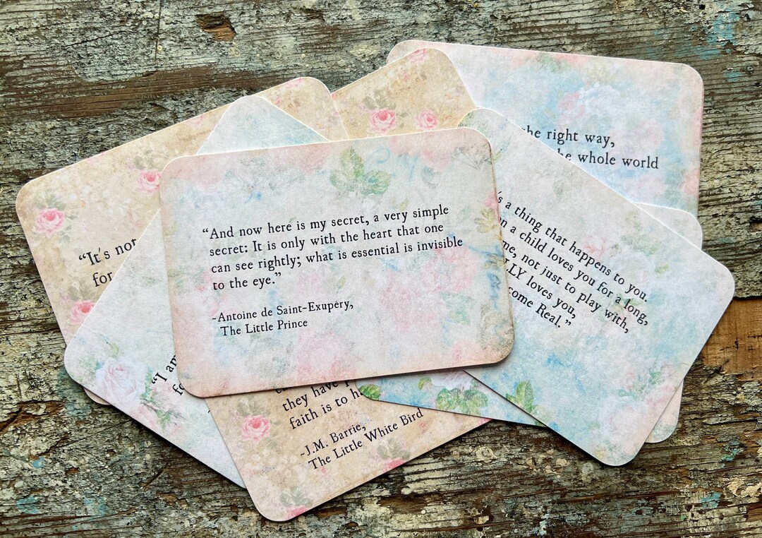 Book Quotes Cards, Children's Book Literary Quotes, Lunchbox Notes ...