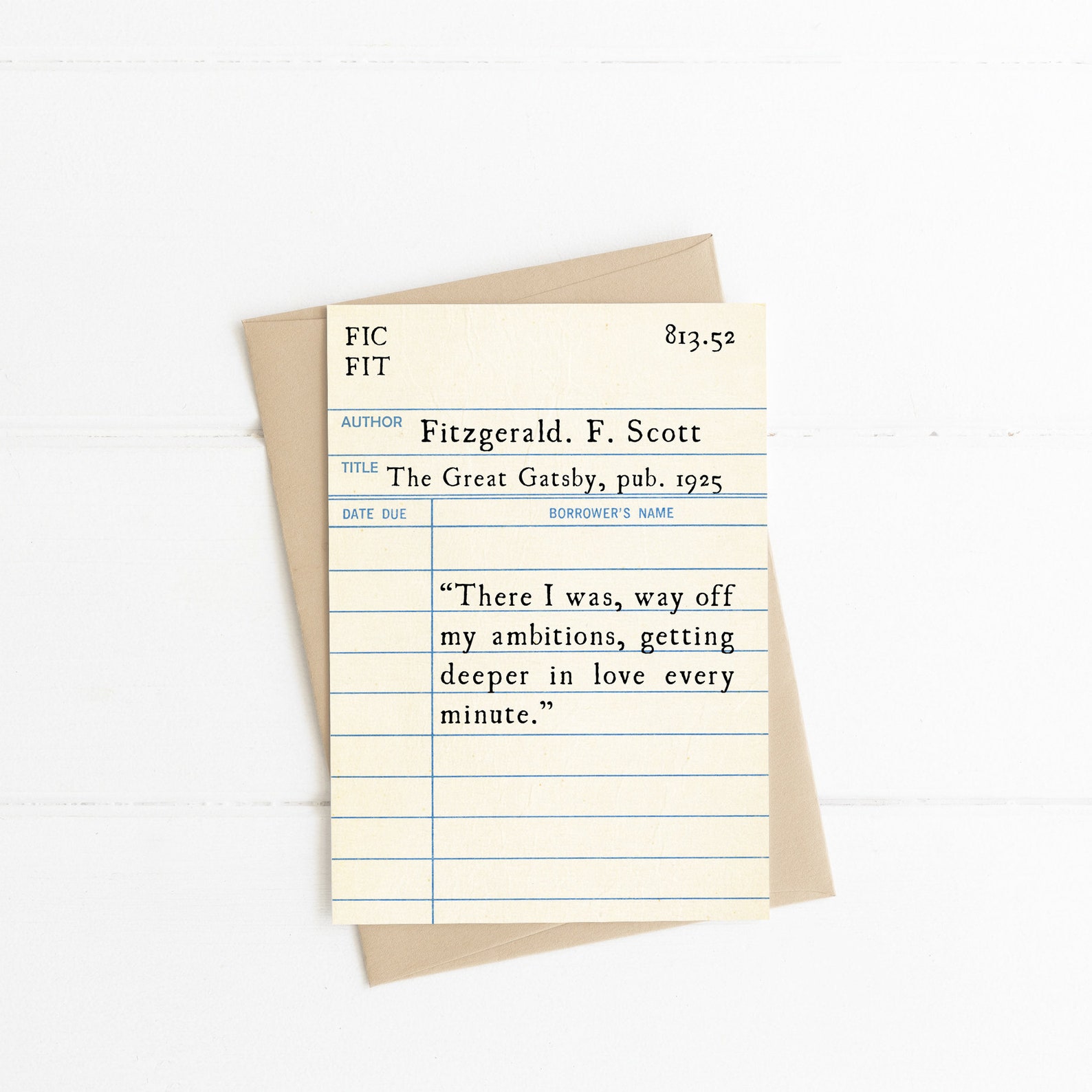 Custom Quote Library Card Personalized Library Card Book | Etsy