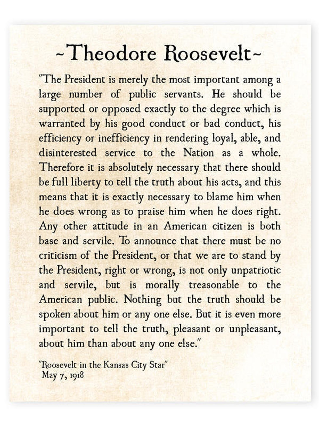 Theodore Roosevelt Speech Quote, Teddy Roosevelt Quote, Inspirational ...