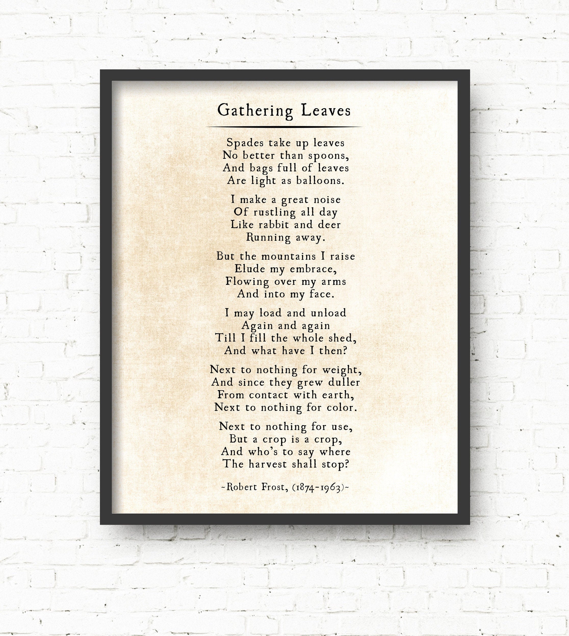Robert Frost Leaves Poem The Road Not Taken | Poetry In Voice