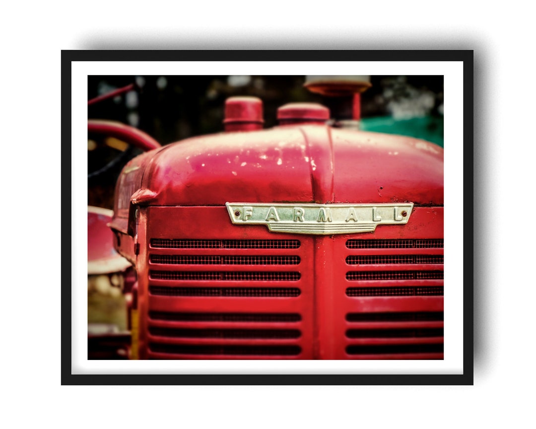 Vintage Tractor Photo Print, Modern Farmhouse Decor, Antique Tractor ...