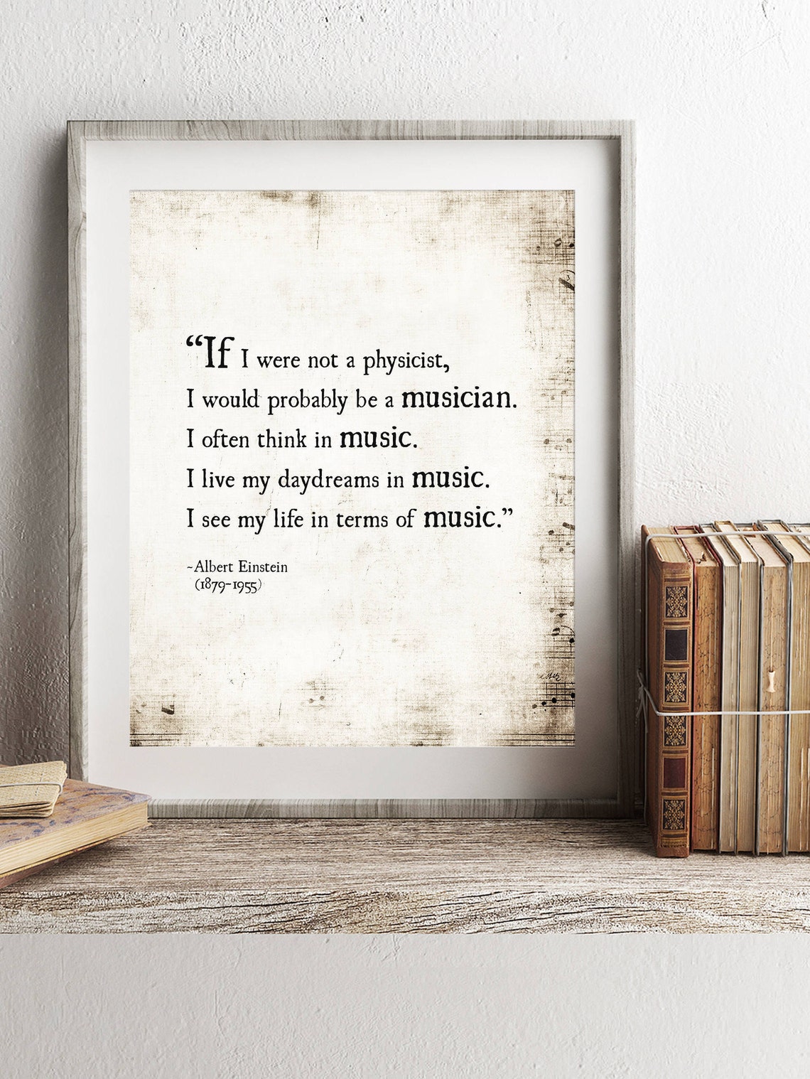 Music Quote Alfred Einstein Quote Music Quote Art Music Art - Etsy
