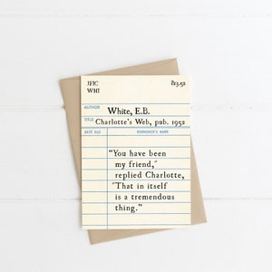 Custom Quote Library Card, Personalized Library Card, Book Lover Gift ...