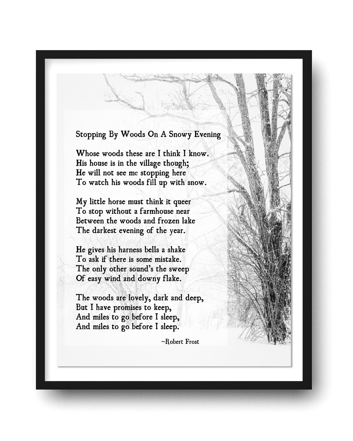 Stopping By Woods On A Snowy Evening By Robert Frost