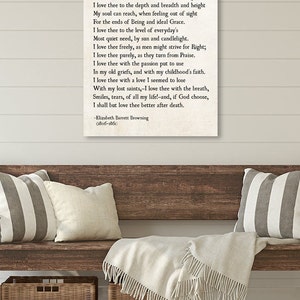 Elizabeth Barrett Browning, How Do I Love Thee, Sonnet 43, Poetry Art ...