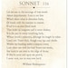 Sonnet 116 by William Shakespeare, Poetry Art, Love Poem, Love Wall Art ...