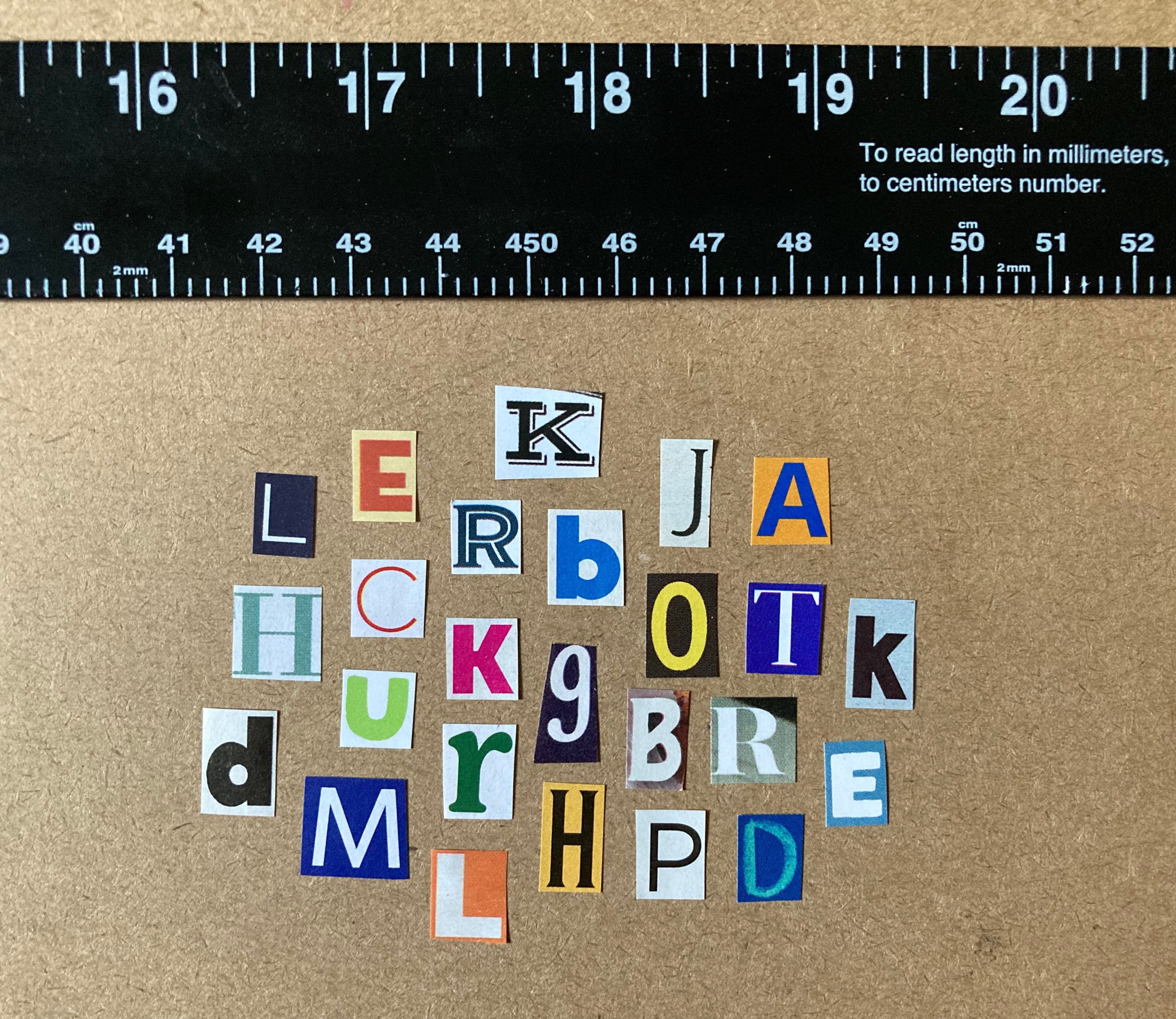 Mini Handcut Magazine Letters, Letter Cutouts, Collage Letters ...