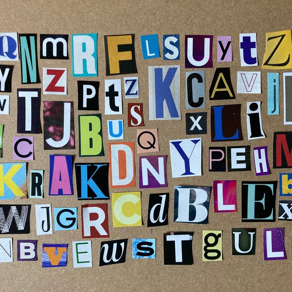 Magazine Letters - Etsy