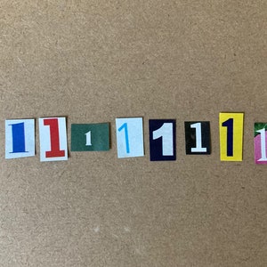 Number Cutouts, Magazine Numbers - Etsy