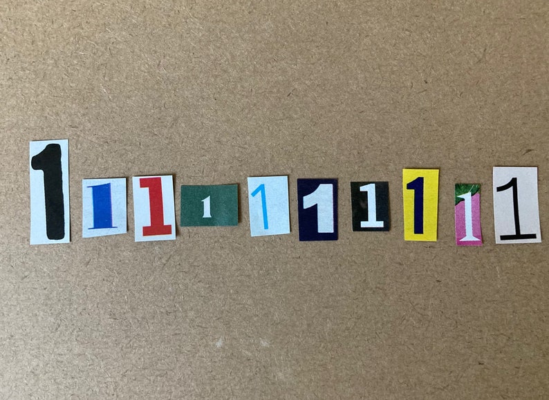Number Cutouts, Magazine Numbers - Etsy