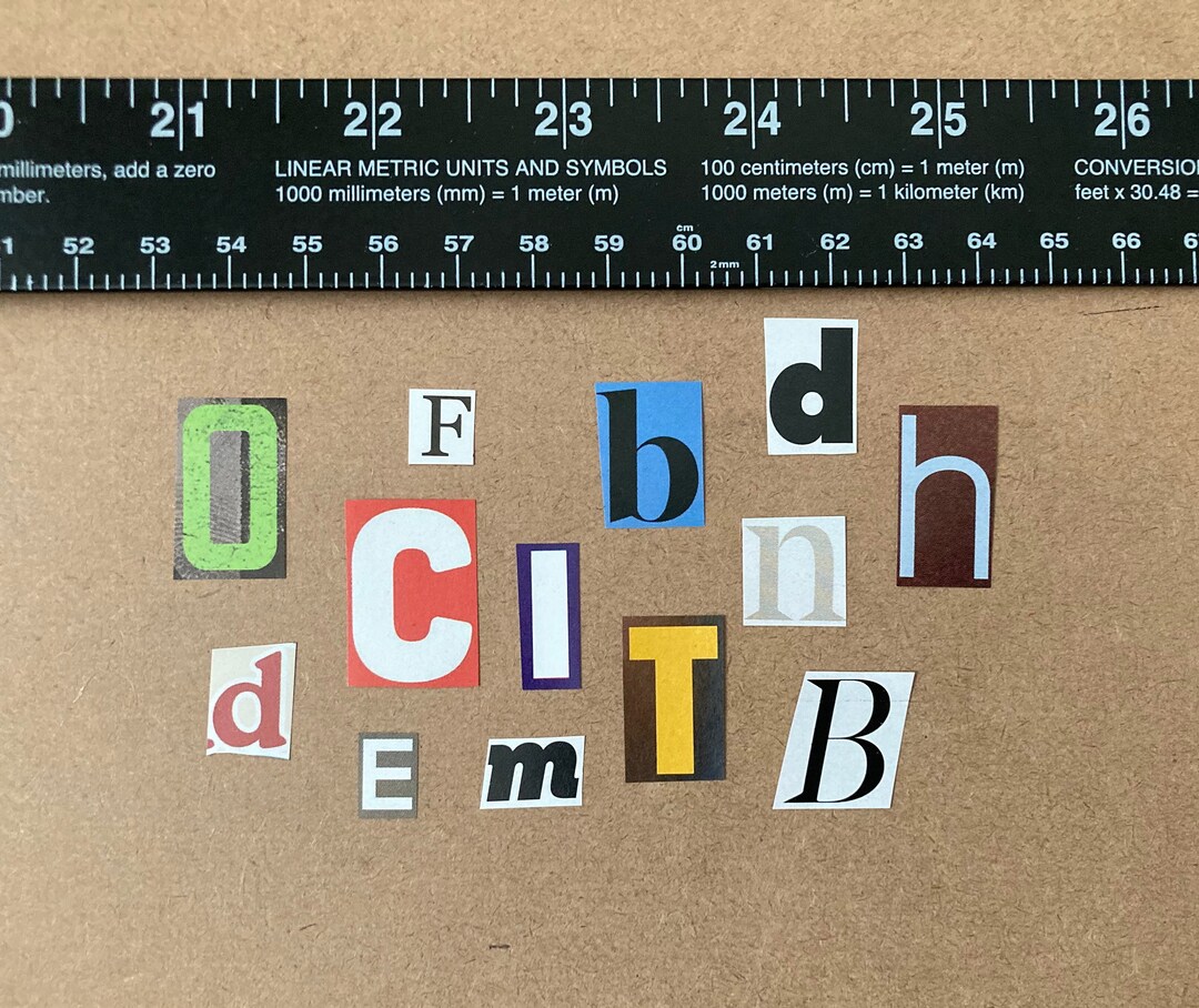 Grab Bag of Assorted Magazine Letters, Letter Cutouts, Magazine ...
