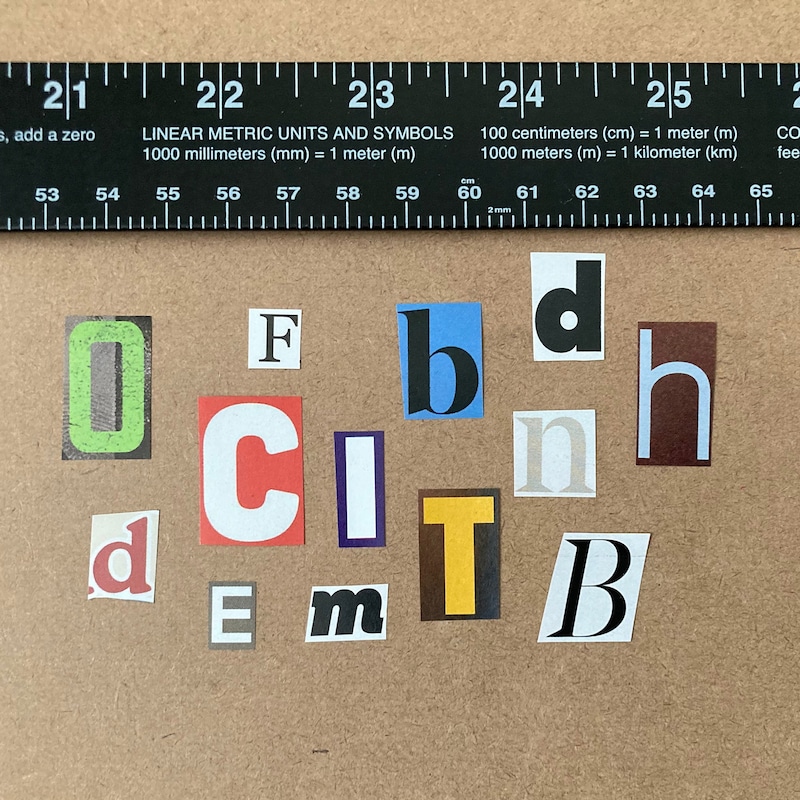 Magazine Letters - Etsy