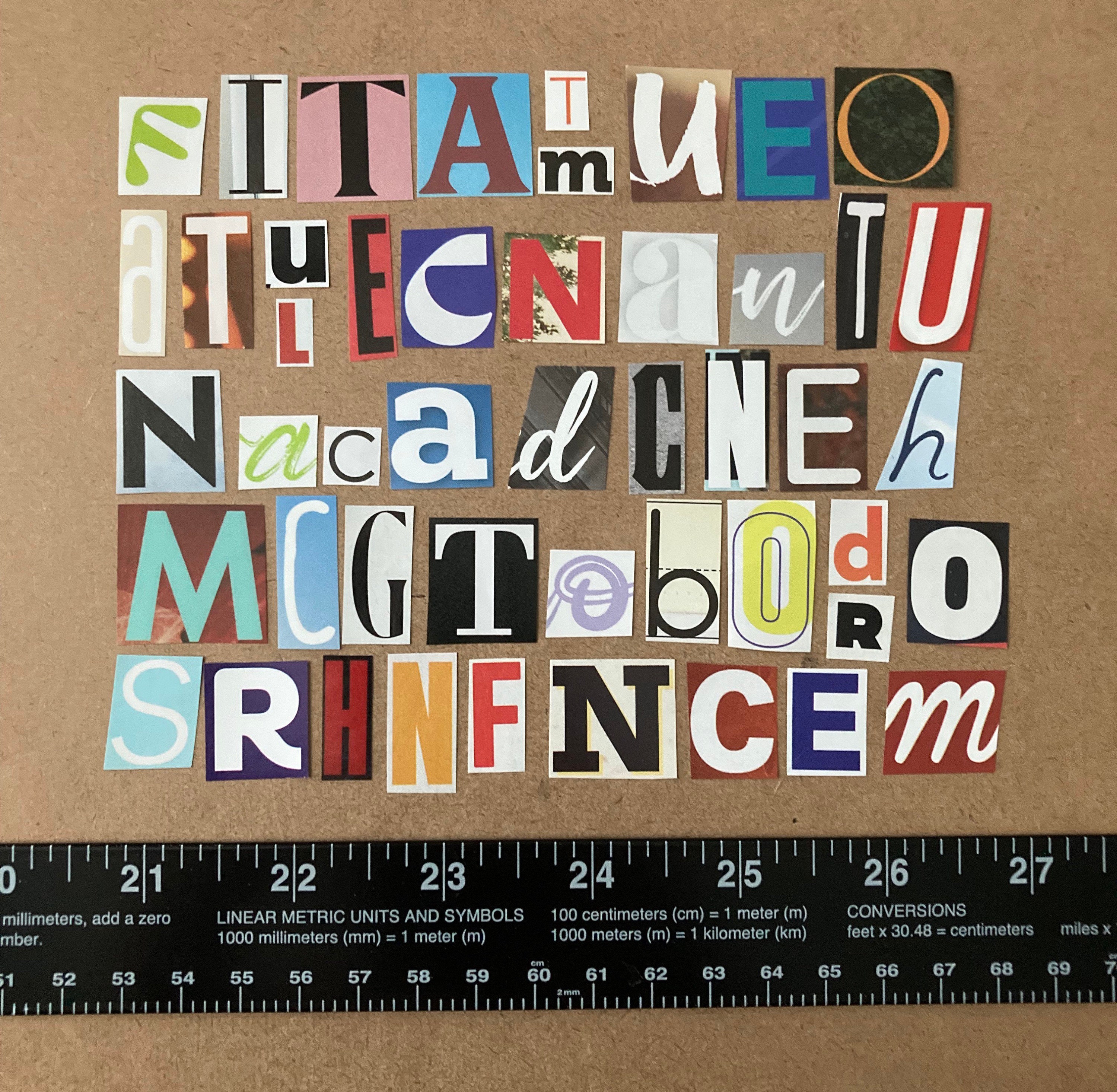 Grab Bag of Assorted Magazine Letters, Letter Cutouts, Magazine ...