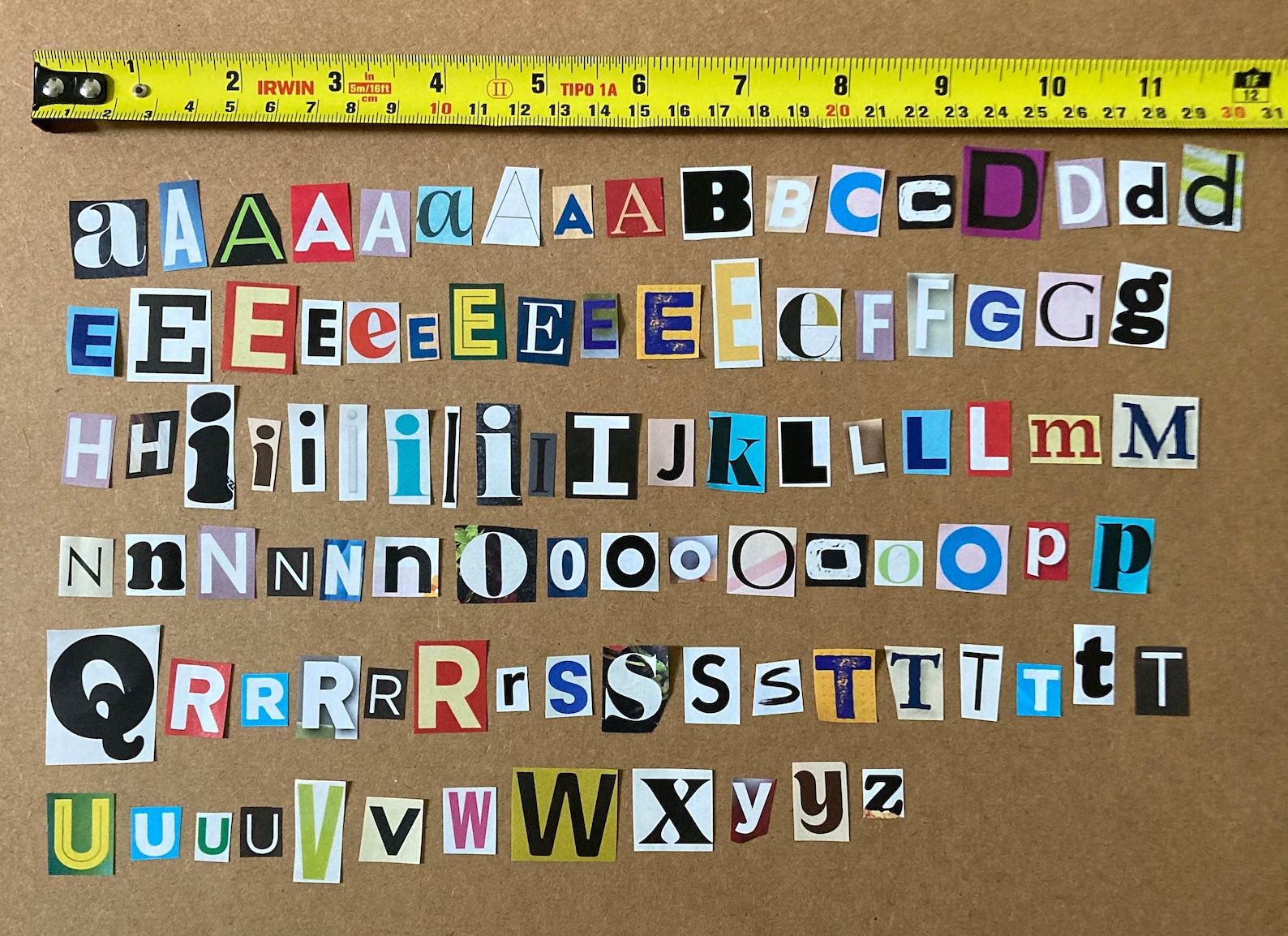 Magazine Letters, Letter Cutouts, Magazine Alphabet, Set of 100 - Etsy