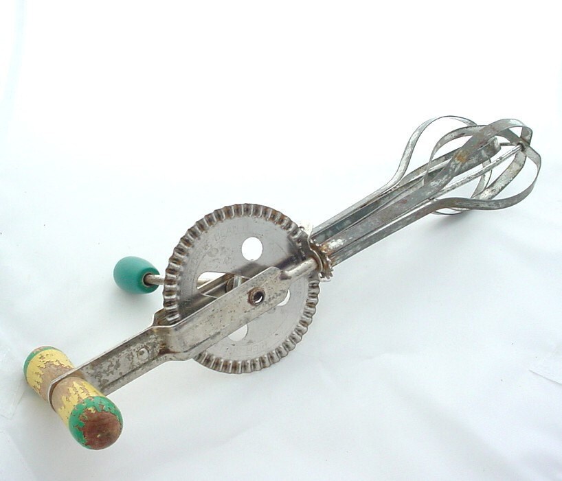 Hand Mixer / Egg Beater Vintage 1950s A & J Green and | Etsy