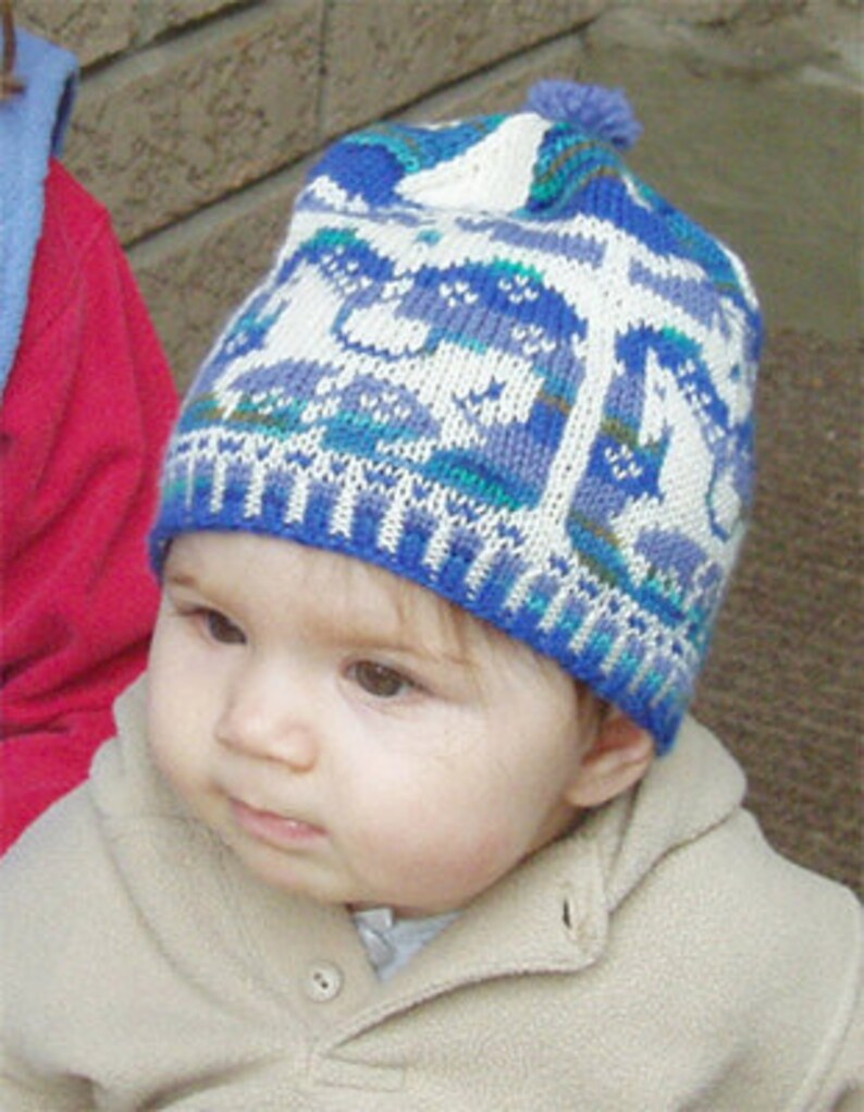 Knitting Pattern: Hat ("merry-go-round"), Baby and Child Sizes (PDF) - Etsy