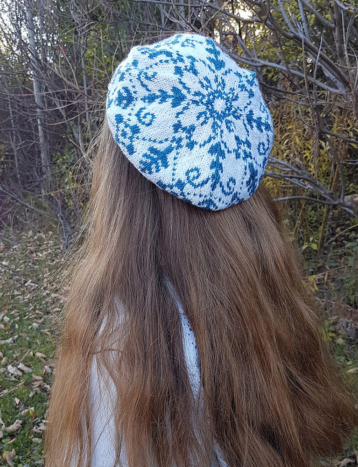Knitting Pattern: Beret ("delft"), Adult Size (PDF) - Etsy