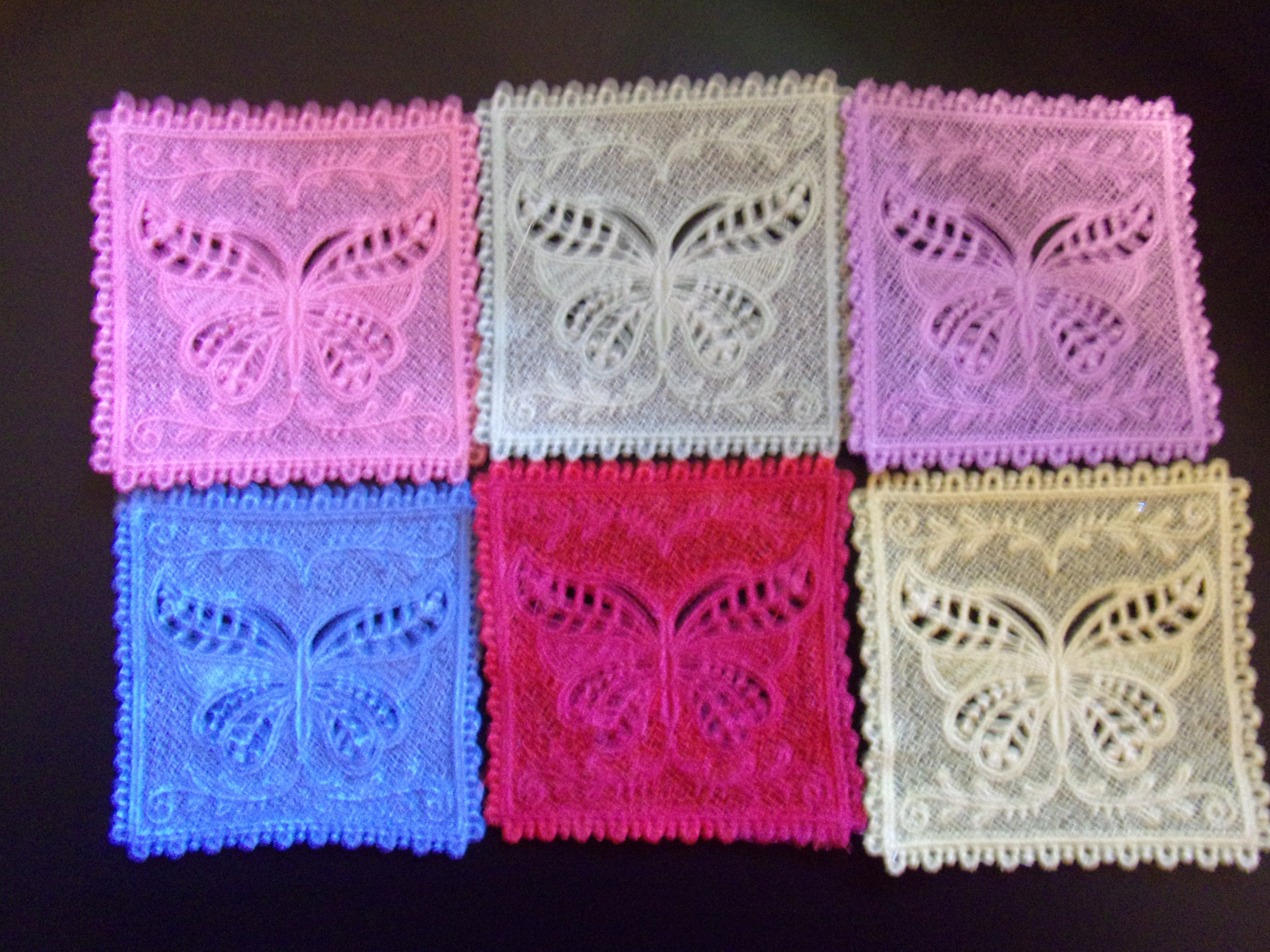 Free Standing Lace Butterfly Coasters - Etsy
