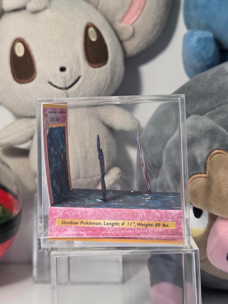 Sabrina's Gengar 3D Pokémon Card Paper Diorama – Handcrafted Shadow Box ...