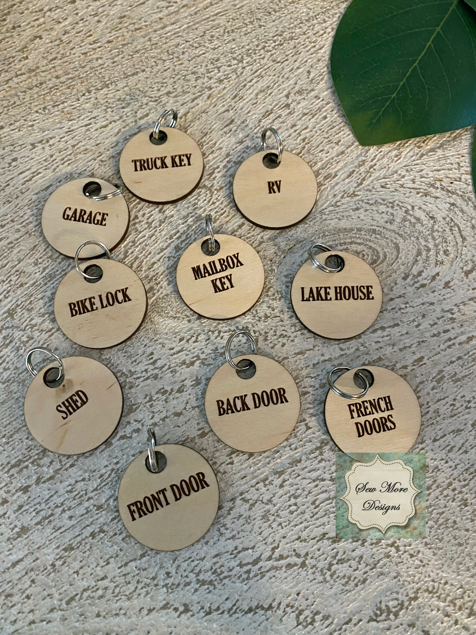 Key Tags Laser Cut Custom Tags Front Door Back Door - Etsy