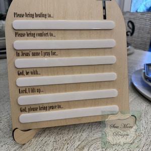 Prayer Board, Christian Gift, Home Decor With Cross Cutout - Etsy