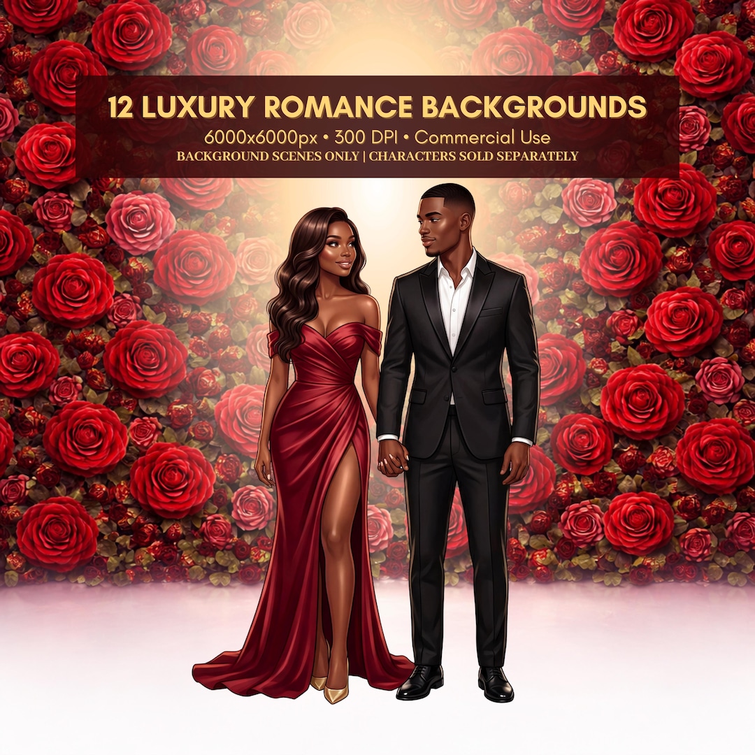 Wedding & Anniversary Background Bundle | Luxury Romantic JPG Digital ...